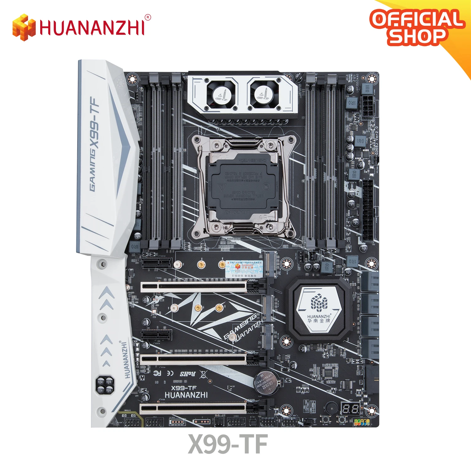 Huananzhi x99 tf x99 placa mãe intel xeon e5 LGA2011 3 todas as séries tanto ddr3 ddr4 recc NON ...