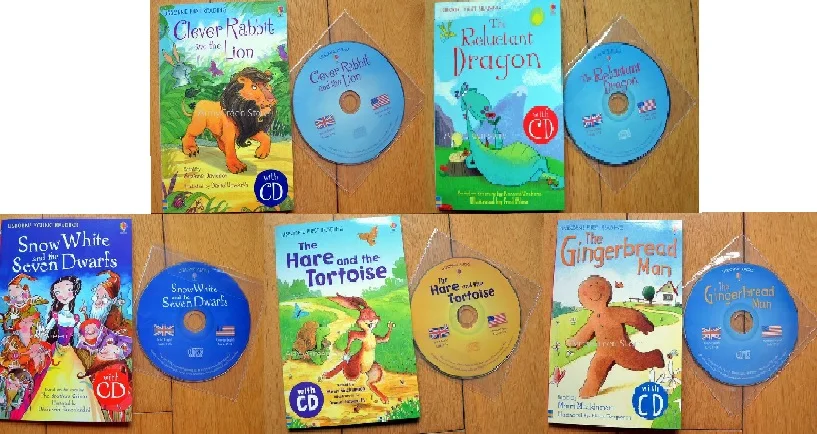 5 Books 5 Cd Discs Set Kids Child Interesting Lovely Picture Bedtime ...