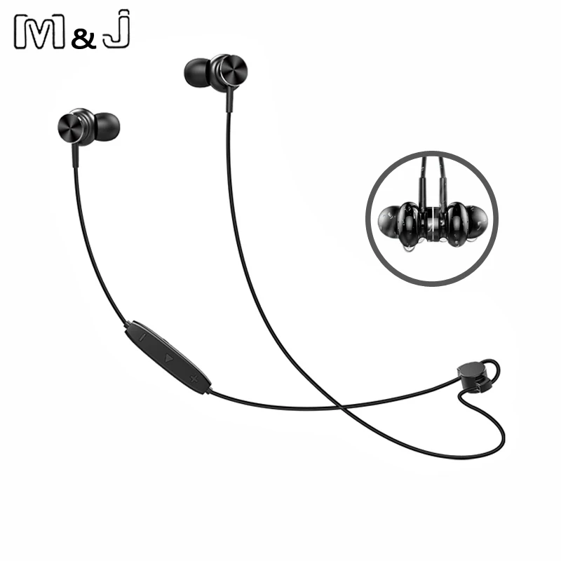 M&j Ipx4-rated Sweatproof Headphones Bluetooth Wireless Sports Earphones For Xiaomi Iphone X 8 ...