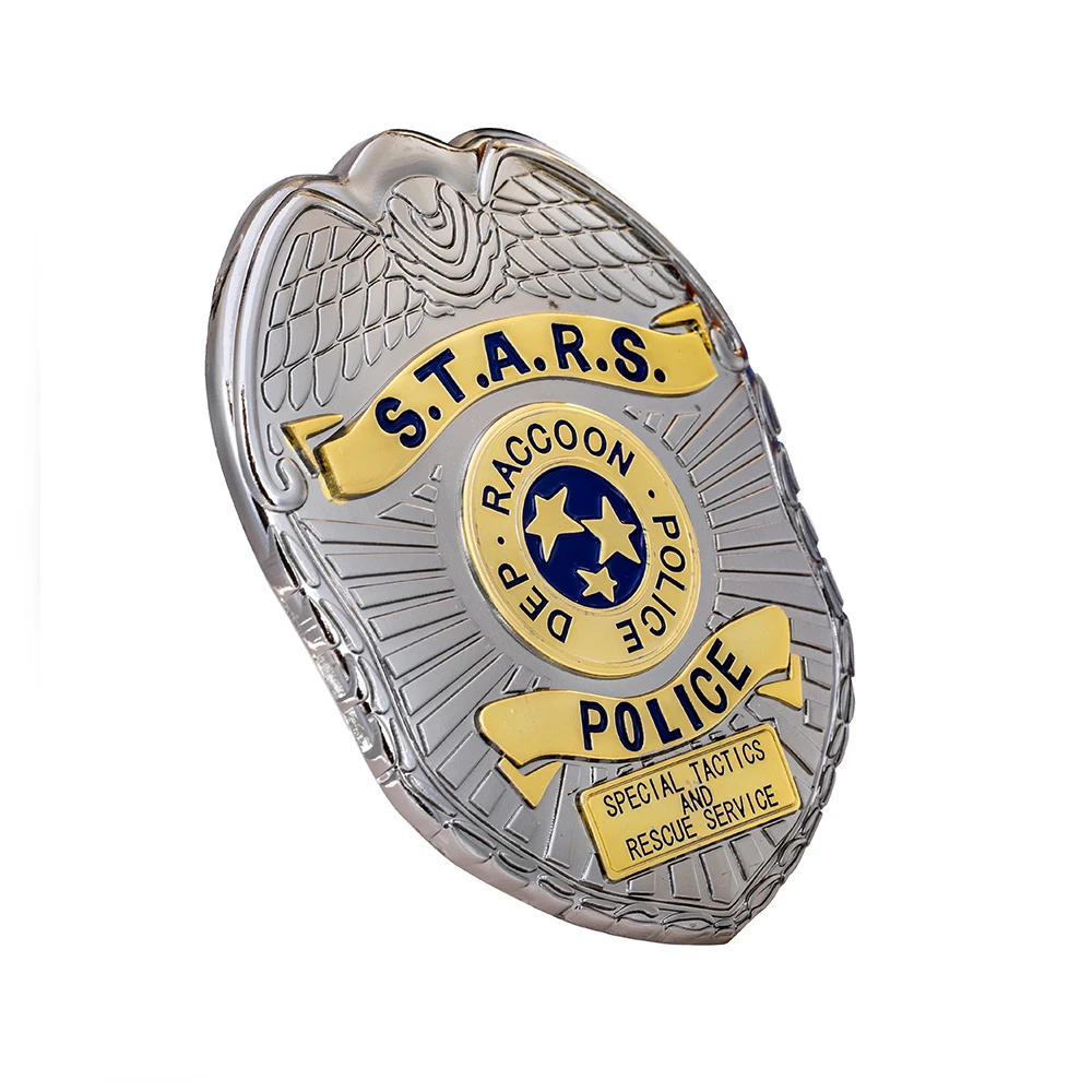 Re2:remake Leon Kennedy Cosplay S.t.a.r.s. Rpd Pin Badge Limited ...