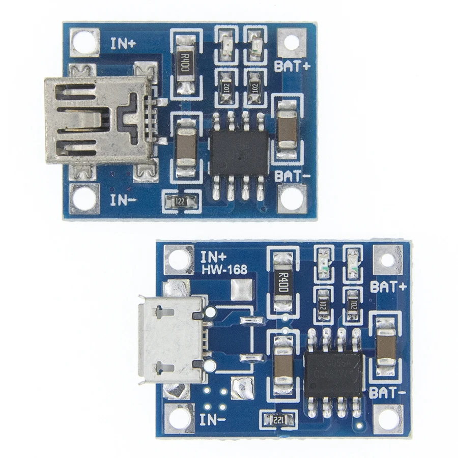 100Pcs-Micro-USB-5V-1A-18650-TP4056-Lithium-Battery-Charger-Module ...