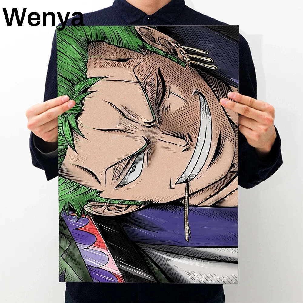 Roronoa Zoro One Piece Anime Canvas Poster | One piece Merchandise | Up ...