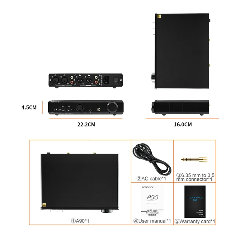 Topping A90 Desktop Headphone Amplifier