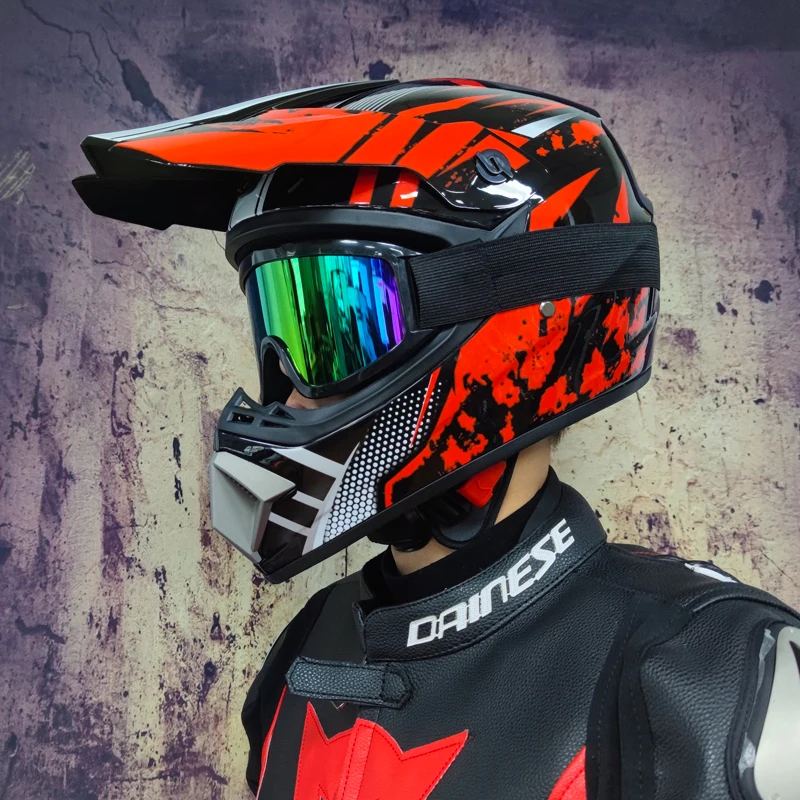 Man Woman Motocross Motorcycle Helmet Atv Motocross Mtb Mtb Dh Racing ...