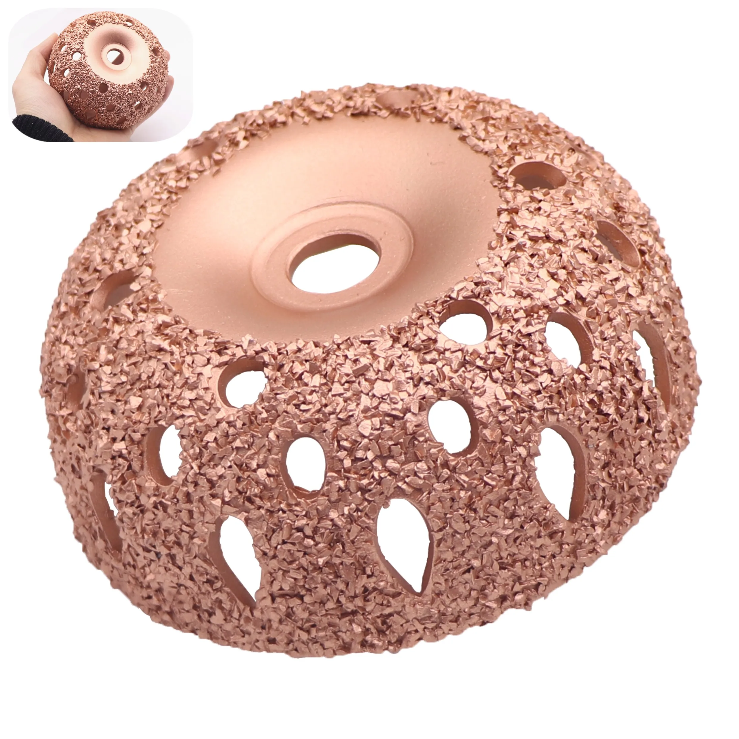 1pc Coarse Grit Large Dome Rasp Buffing Wheel Tungsten Carbide Rasp ...