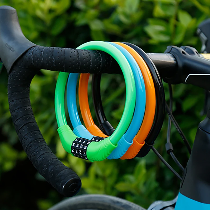 Bicycle Lock Anti-theft Password Lock Mountain Bike Portable Fixed Car ...