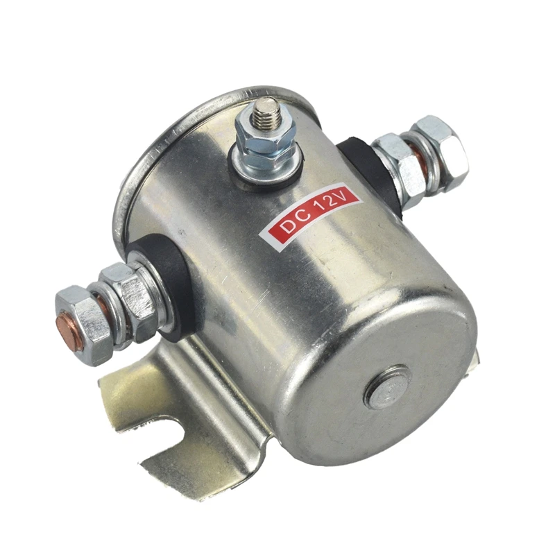 200A 3-Terminal Continuous Duty Solenoid Relay for Golf Carts,Winch ...