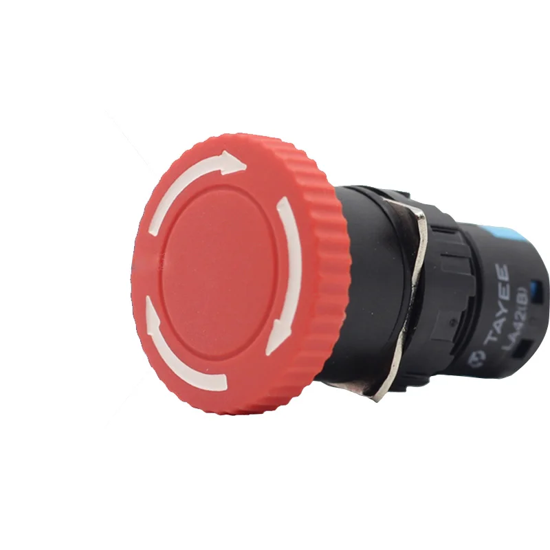 mini emergency stop switch Aperture 16mm emergency stop button LA42(B)J ...