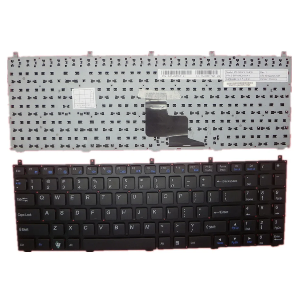 Laptop-Keyboard-For-CLEVO-W25-W25ABL-W25ABZ-W25ACU-W25ACZ-W25AEF-AEG ...