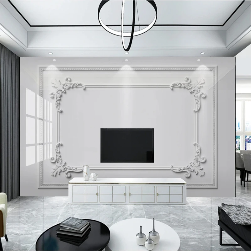 White Backdrop For Tv Room Decor