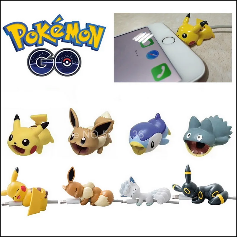 Protector-de-Cable-de-carga-USB-Pokemon-Go-accesorios-de-Cosplay-iPhone ...