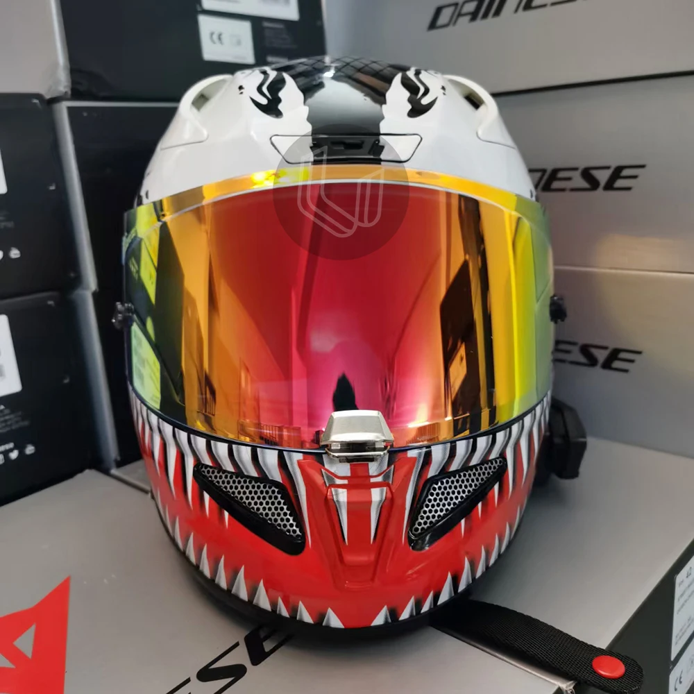 Gold Iridium รถจักรยานยนต์ Full Face Visor เลนส์สำหรับ HJC RPHA-11 RPHA ...