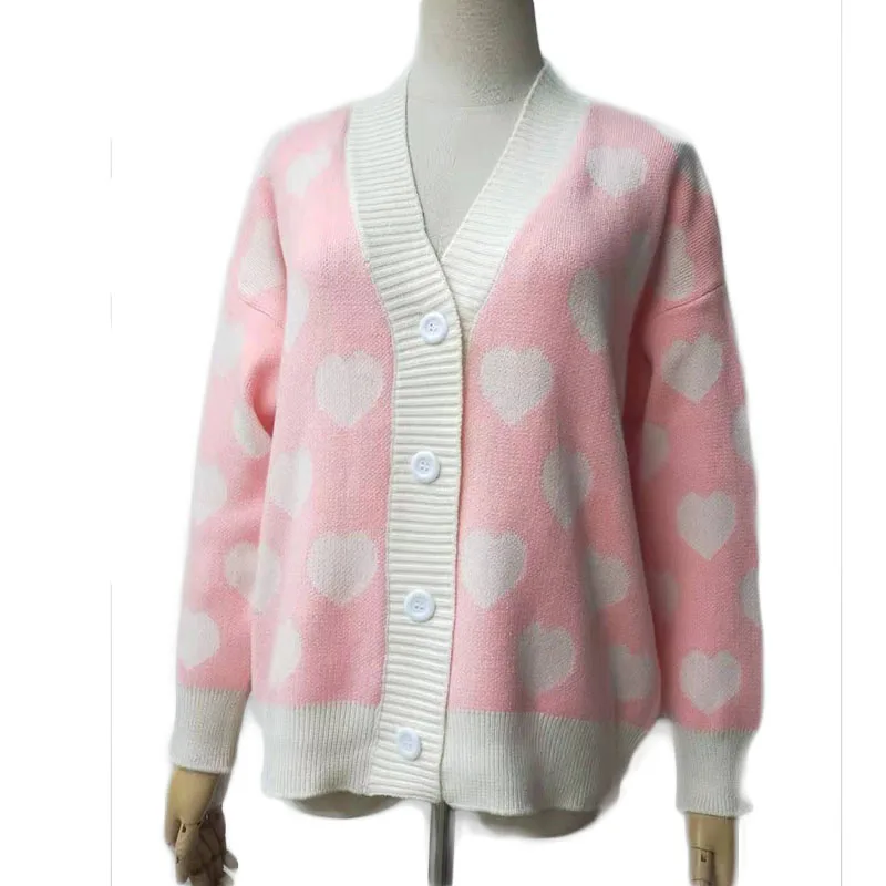 2024-Spring-Knitted-Cardigan-Sweater-With-Button-Casual-Long-Sleeve ...
