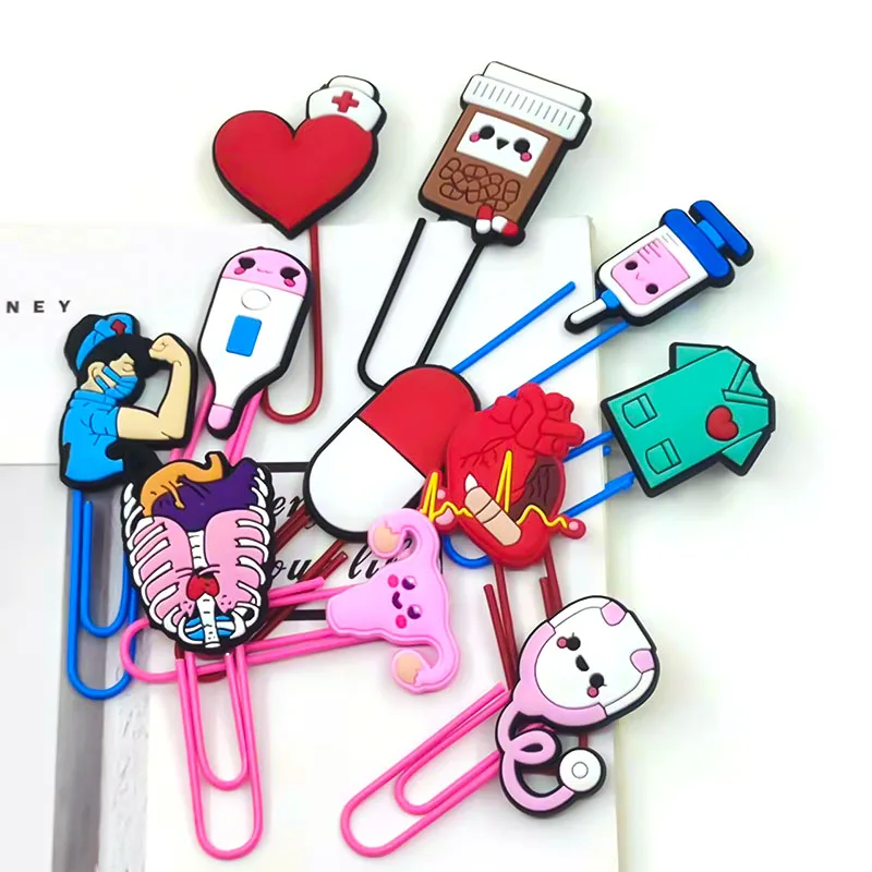 1pcs-Medical-Style-PVC-Bookmarks-Nurse-s-Uniform-Page-Holder-Paper-Clip ...