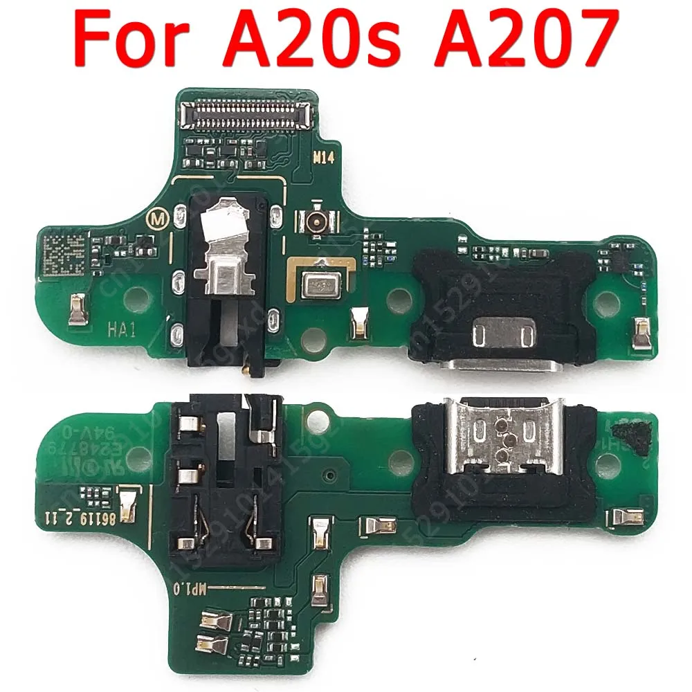 삼성 갤럭시 A20s A207 충전 보드 USB 커넥터 PCB 소켓 플렉스 교체 수리 부품에 대한 원래 충전 포트|Mobile ...