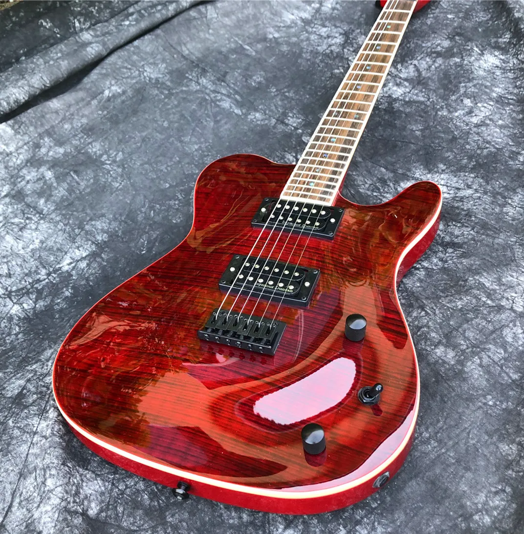 Nova red flame maple tl guitarra elétrica, conjunto de fábrica no ...