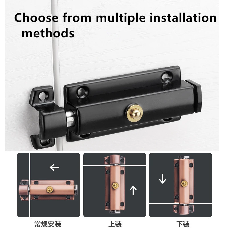 Stainless Steel Spring Loaded Door Latch Bolt Brass Push Release Button ...