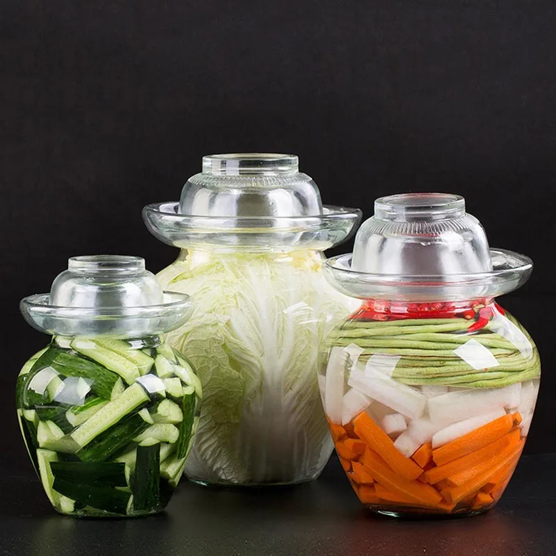2-5-5kg-Transparent-Glass-Kimchi-Jar-Kitchen-Vegetables-Pickling-Jars ...
