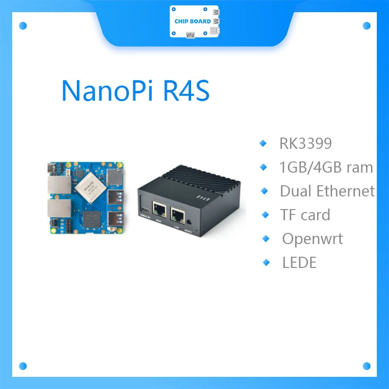 Friendlyelec Nanopi R4s 1gb/4gb Dual Gbps Ethernet Gateways Rk3399 ...