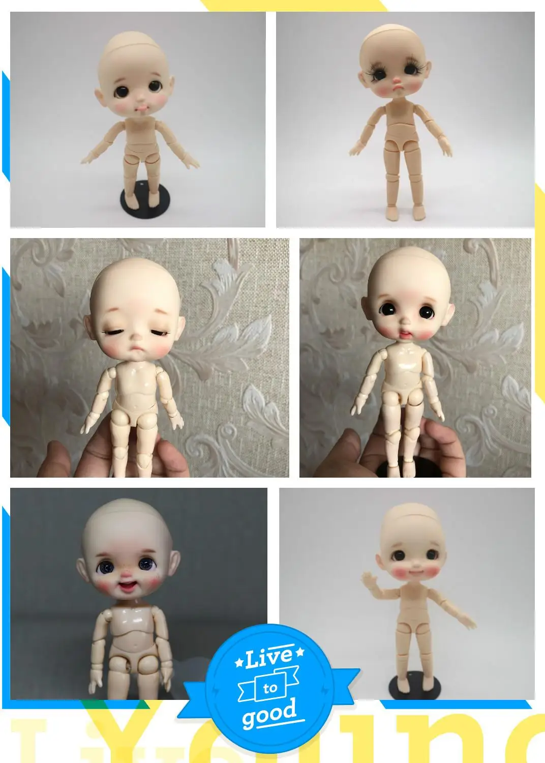 STO-DOLL-Eggs-Dummy-Dimples-doll-Laugh-dolls-OB11-doll-customization-1 ...