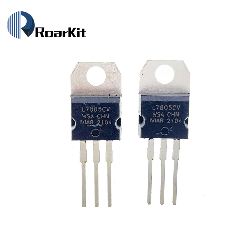 10-P-S-LOTE-L7805CV-TO220-7805-TO-220-L7805-LM7805-Transistor-Tr-s ...