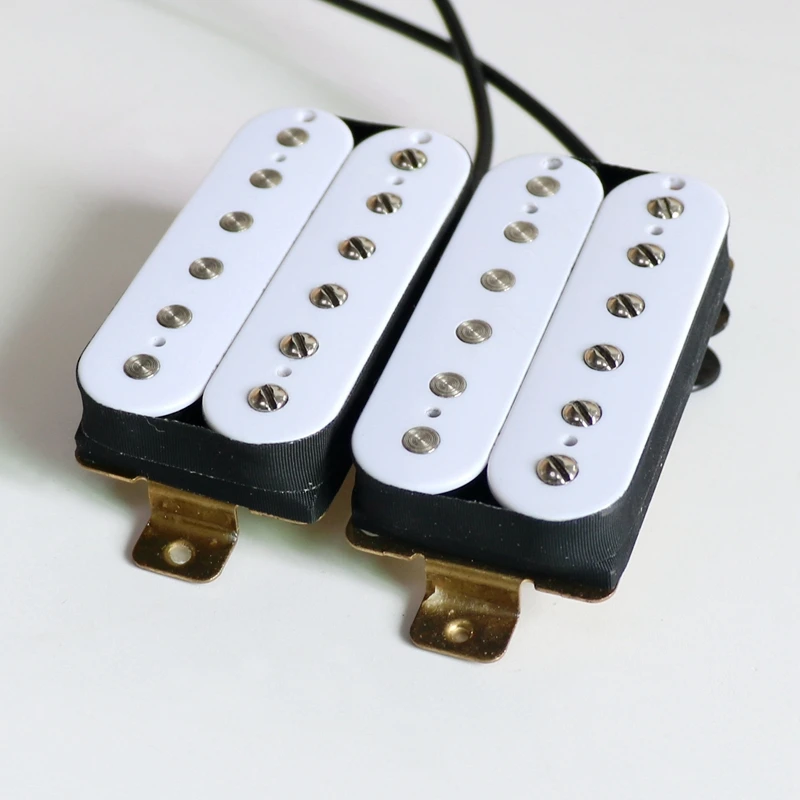 Donlis White Color High Output Alnico 5 Humbucking Guitar Pickup Wax ...