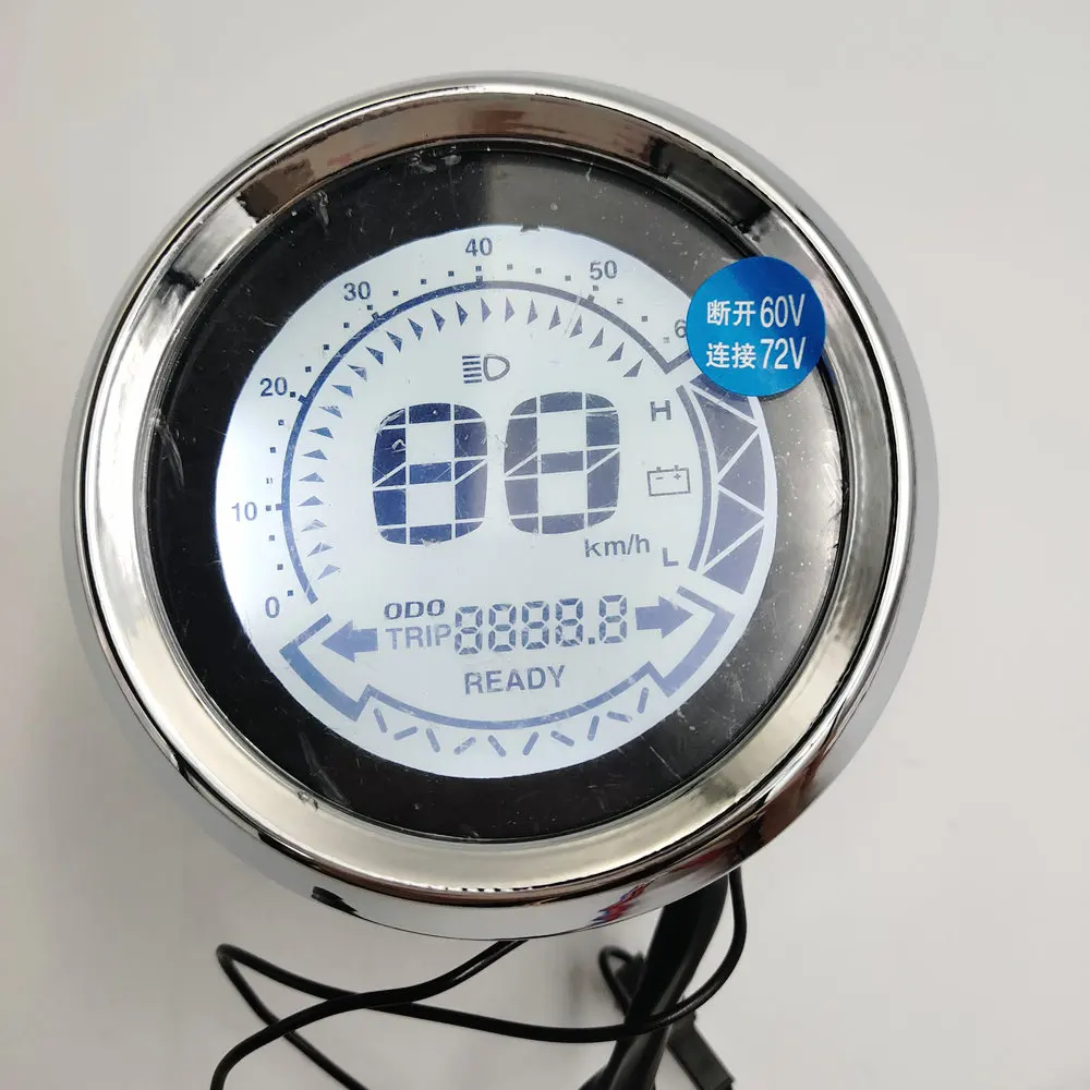 Lcd Display 48 72v Gauge Speedometer For Electric Scooter EB Motorcycle ...