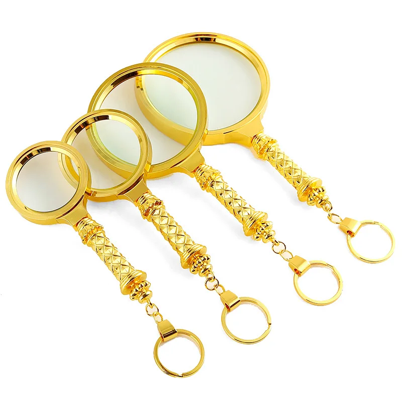 handheld-abs-imitation-flower-handle-plastic-magnifying-lens-4-sizes