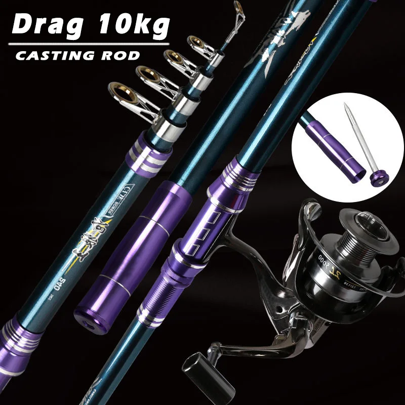 Super Hard Sea Rod 3.6m 4.2m 4.5m Carbon Fishing Rod Casting Rod Long ...