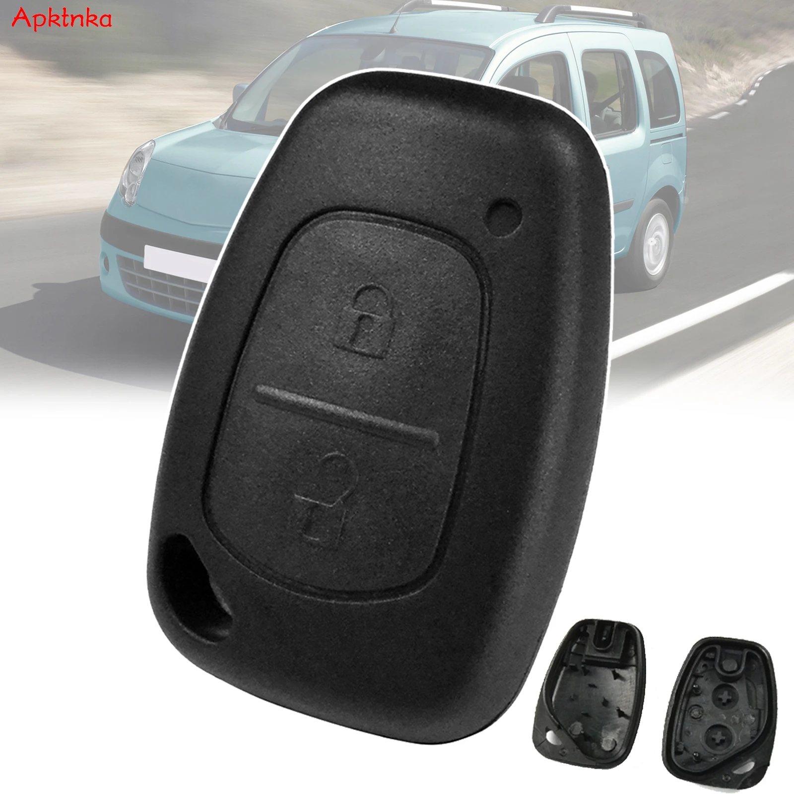 2 Button Remote Car Key Shell Case Fob For Renault Kangoo Traffic ...
