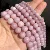 Natural Stone Kunzite Purple Spodumene Beads Round Loose Spacer Beads ...