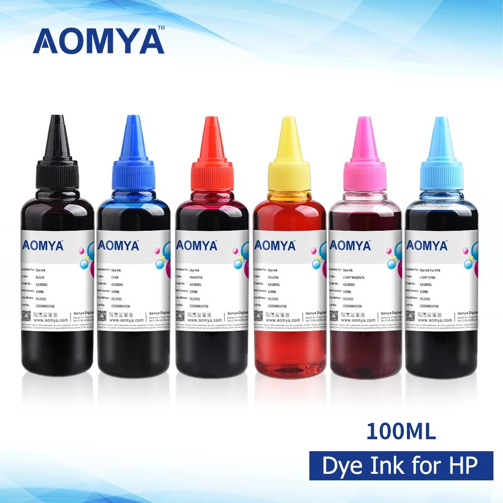 Aomya-6-Colors-x-100ml-Specialized-Refill-Ink-Kits-Compatible-For-HP ...