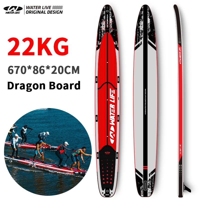 WATER-LIVE-Inflation-Surfboard-Dragon-4-Person-Team-Competition-Paddle ...