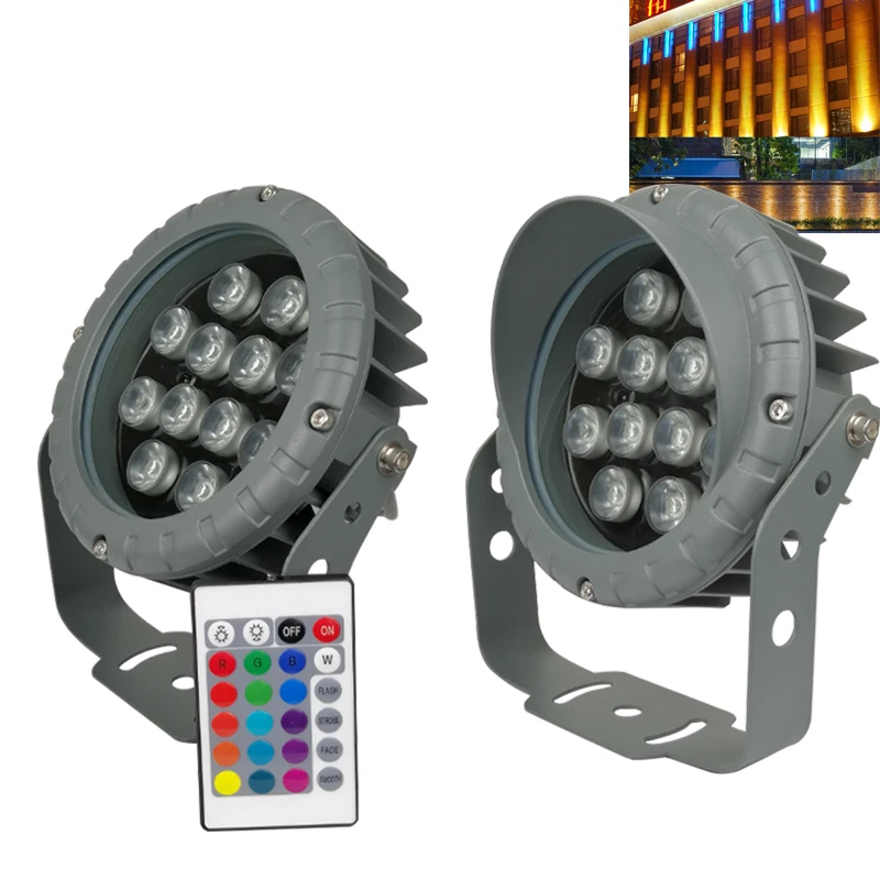 new 12W With memory LED RGB Flood Light Lamp AC110V240V Roman column ...