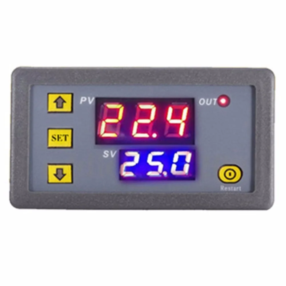 W3230 Temperature Controller Thermostat Dual LED Digital Temperature ...