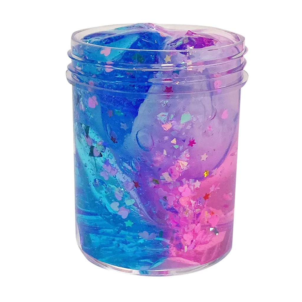 Mixing-Color-Slime-Clay-Toys-Non-toxic-Clear-Slime-Beautiful-Color ...