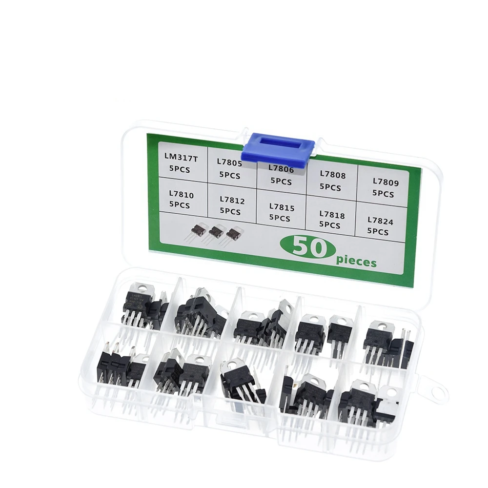 LM317T - L7824 Transistor Assortment Kit 10value 5pcs Box - ASK Electronics