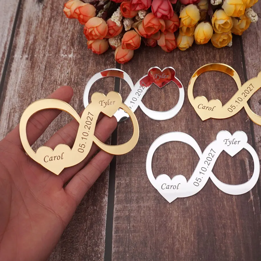 20pcs-Custom-10cm-Infinity-Symbol-Acrylic-Mirror-Tags-Memorial-Sign ...
