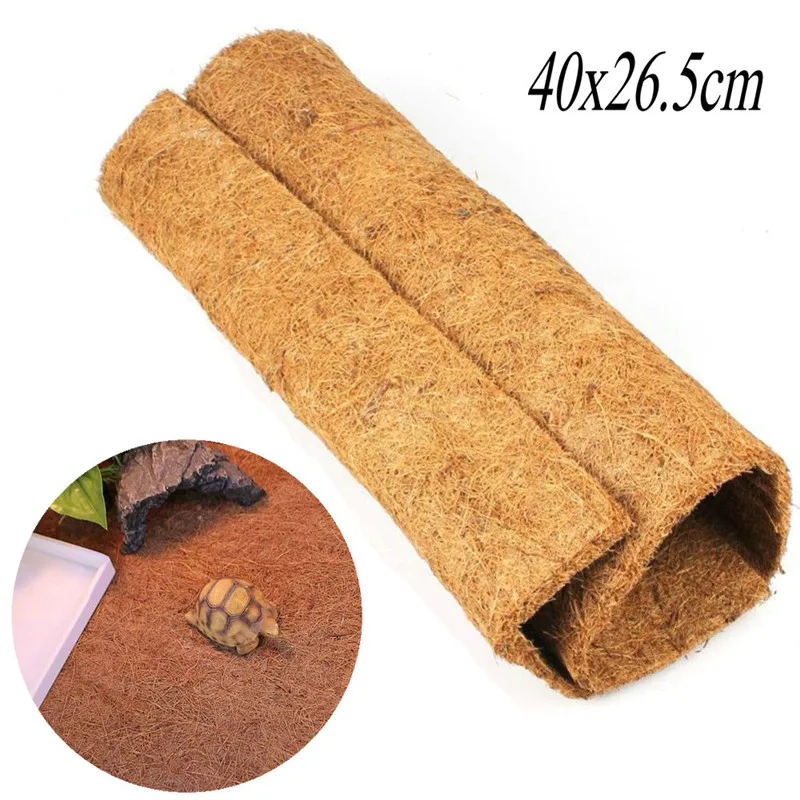 Reptile Coconut Pad Reptile Cushion Breathable Soft Natural Mat Habitat ...