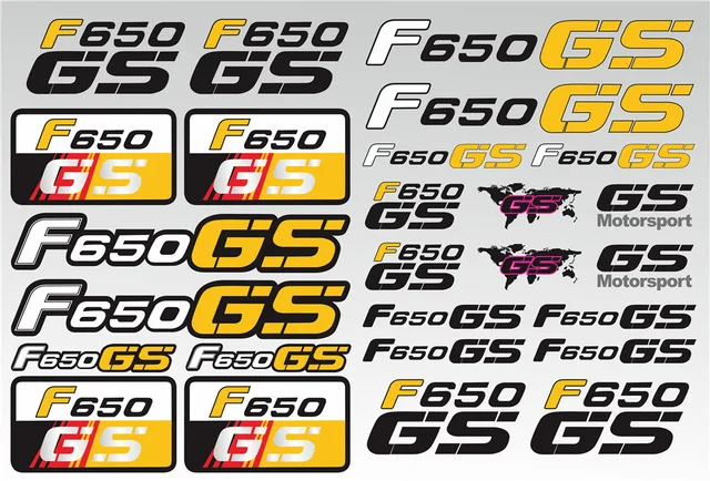 Logos And Blood Types Decals Set For F650GS Black, 57% OFF