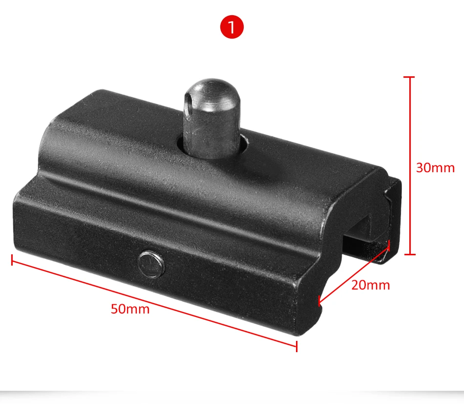 FIRE WOLF 5 types QD Bipod Adapter Sling Swivel Stud to 20 mm Weaver ...