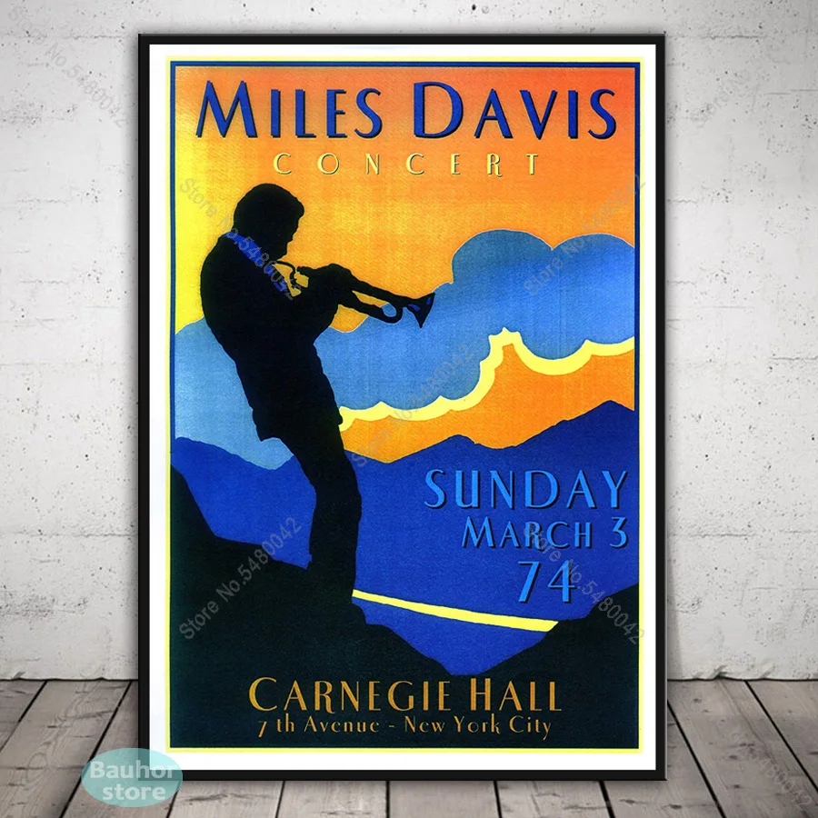 Miles Davis Poster Kind Of Blue