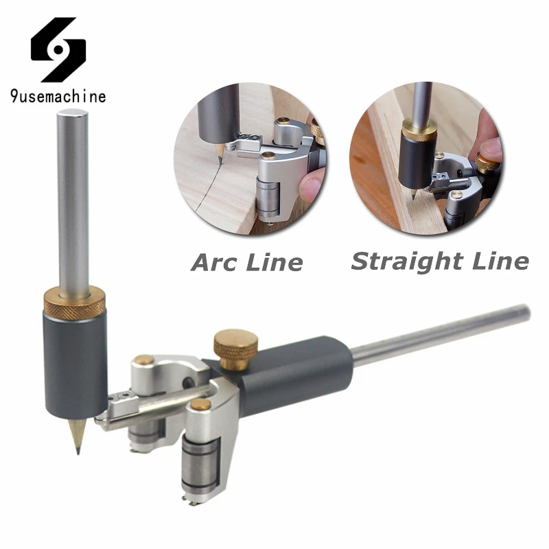 Woodworking-Straight-And-Arc-Line-Scribe-Dual-purpose-Parallel-Line ...