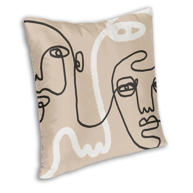 Square Pillow Line Drawing