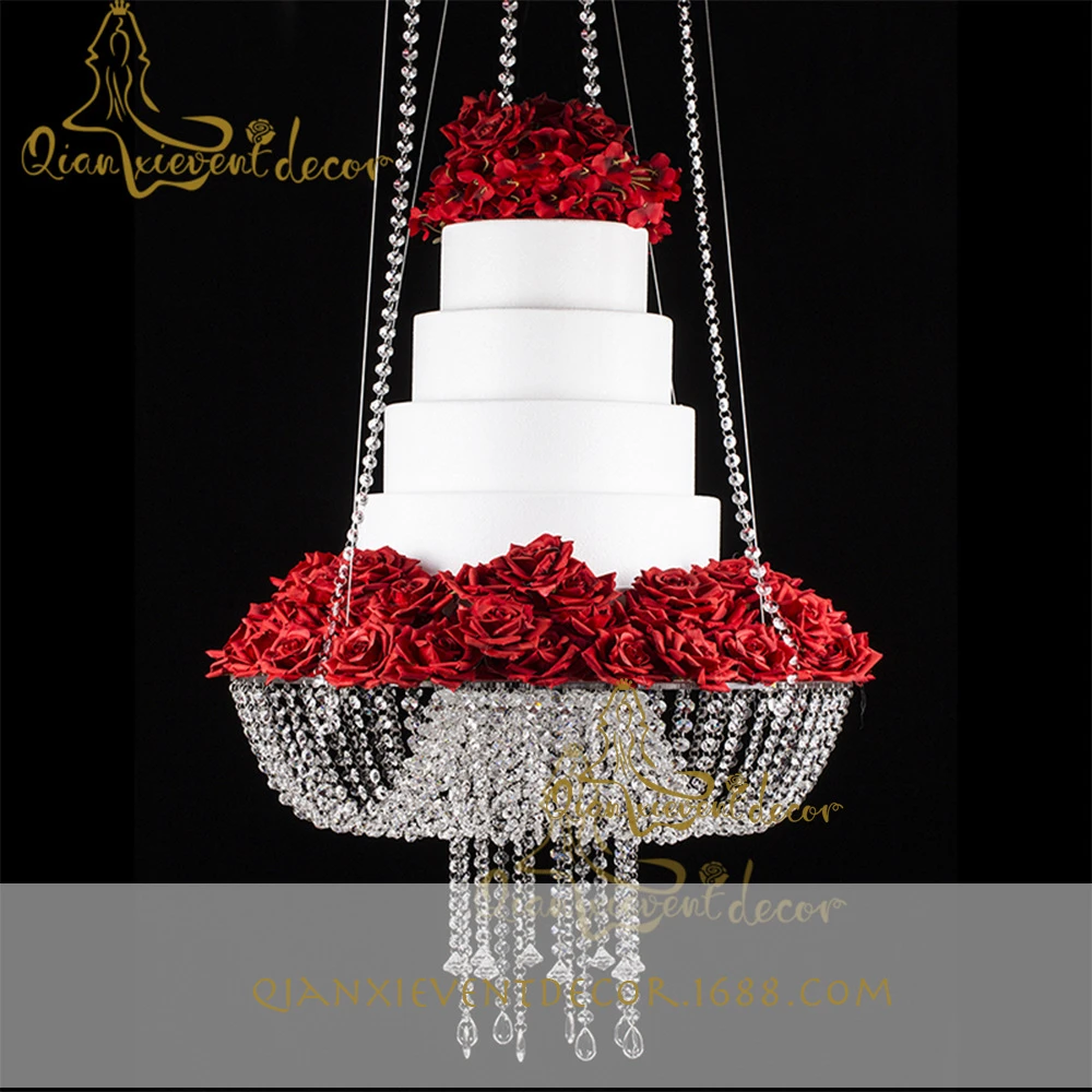 Crystal Hanging Cake Stand Fantasy Weddings And Decor Wedding Cake ...
