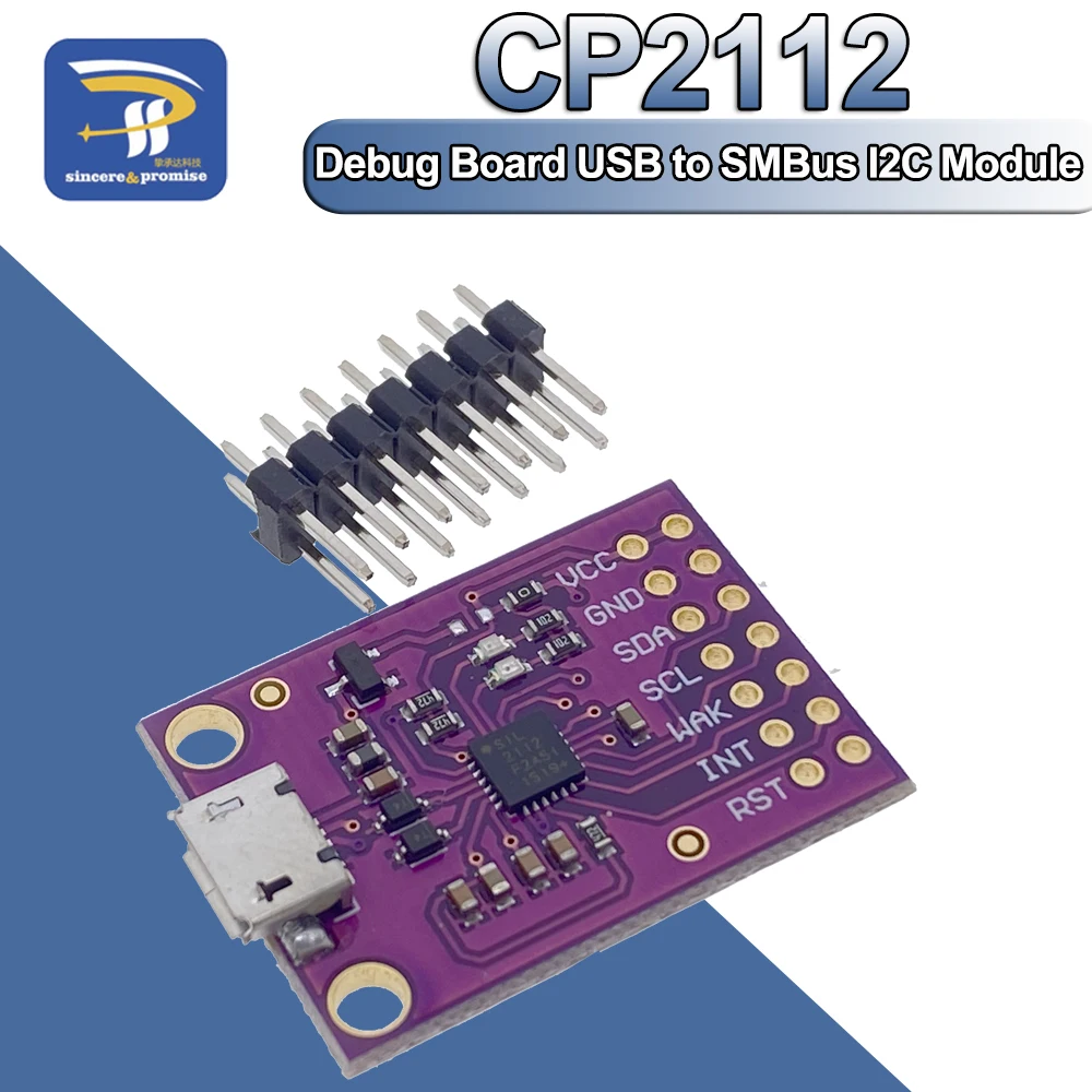 Cp2112 Debug Board Usb To Smbus I2c Communication Module 2 0 Microusb 2112 Evaluation Kit For