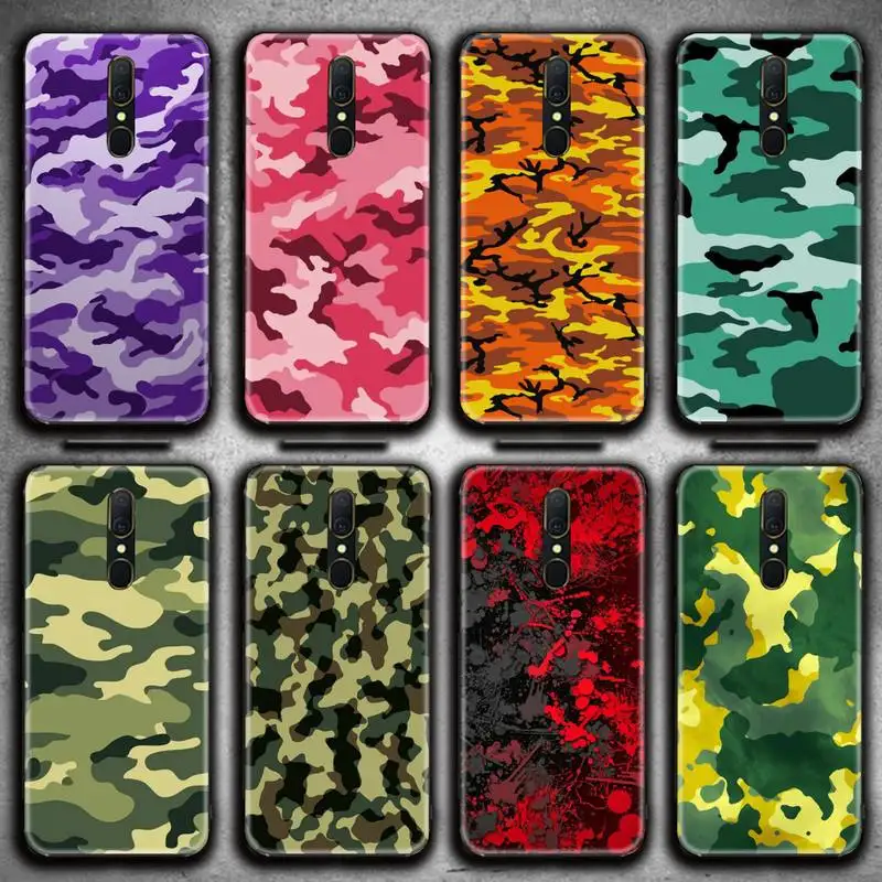 Camouflage Pattern Camo Military Army Phone Case For Oppo A5 A9 2020 ...