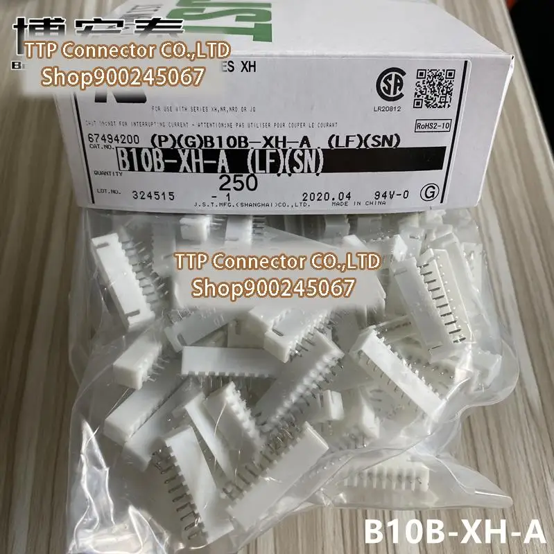 20pcs-lot-Connector-B10B-XH-A-LF-SN-2-5mm-Leg-width10Pin-Plastic-shell ...