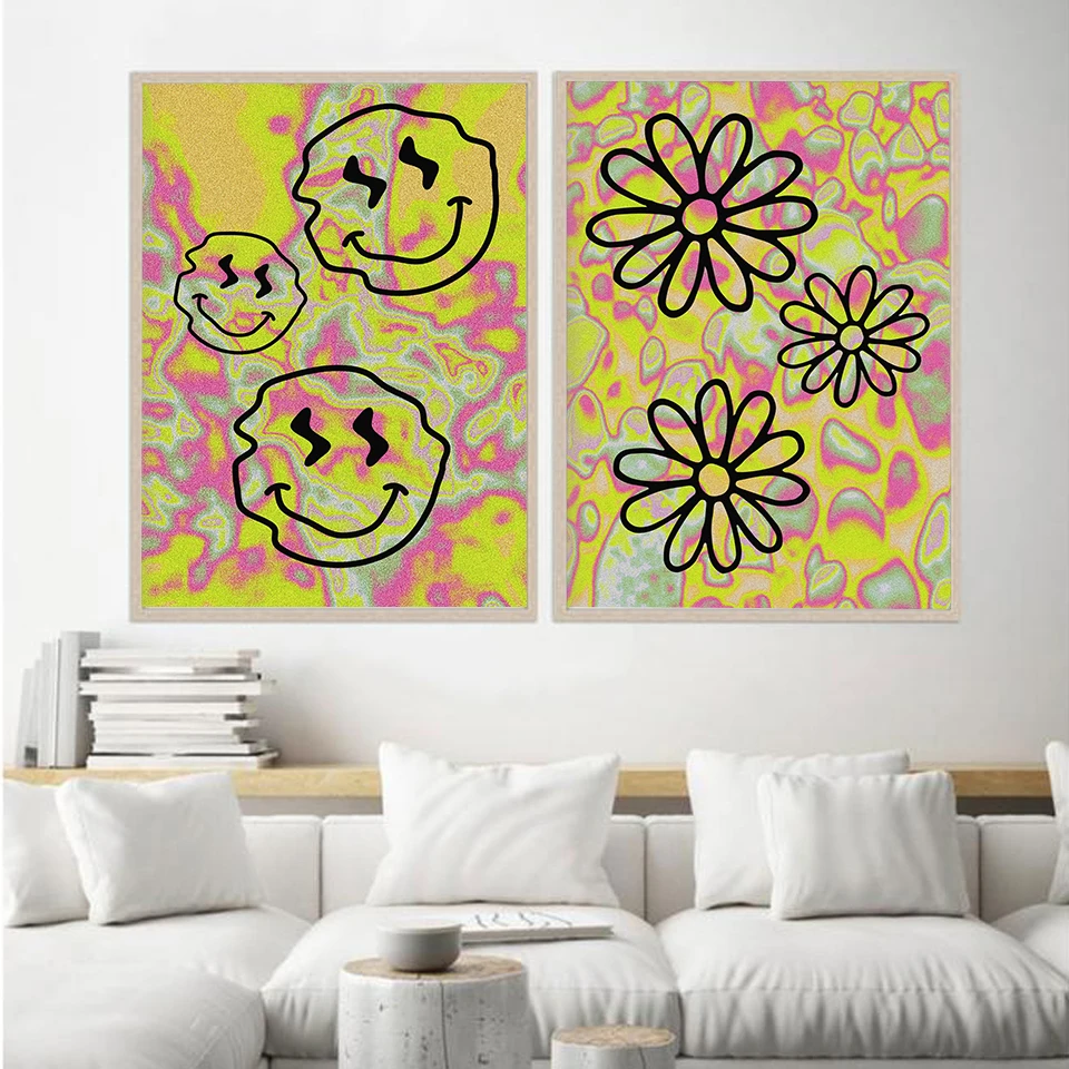Psychedelic Flower Art