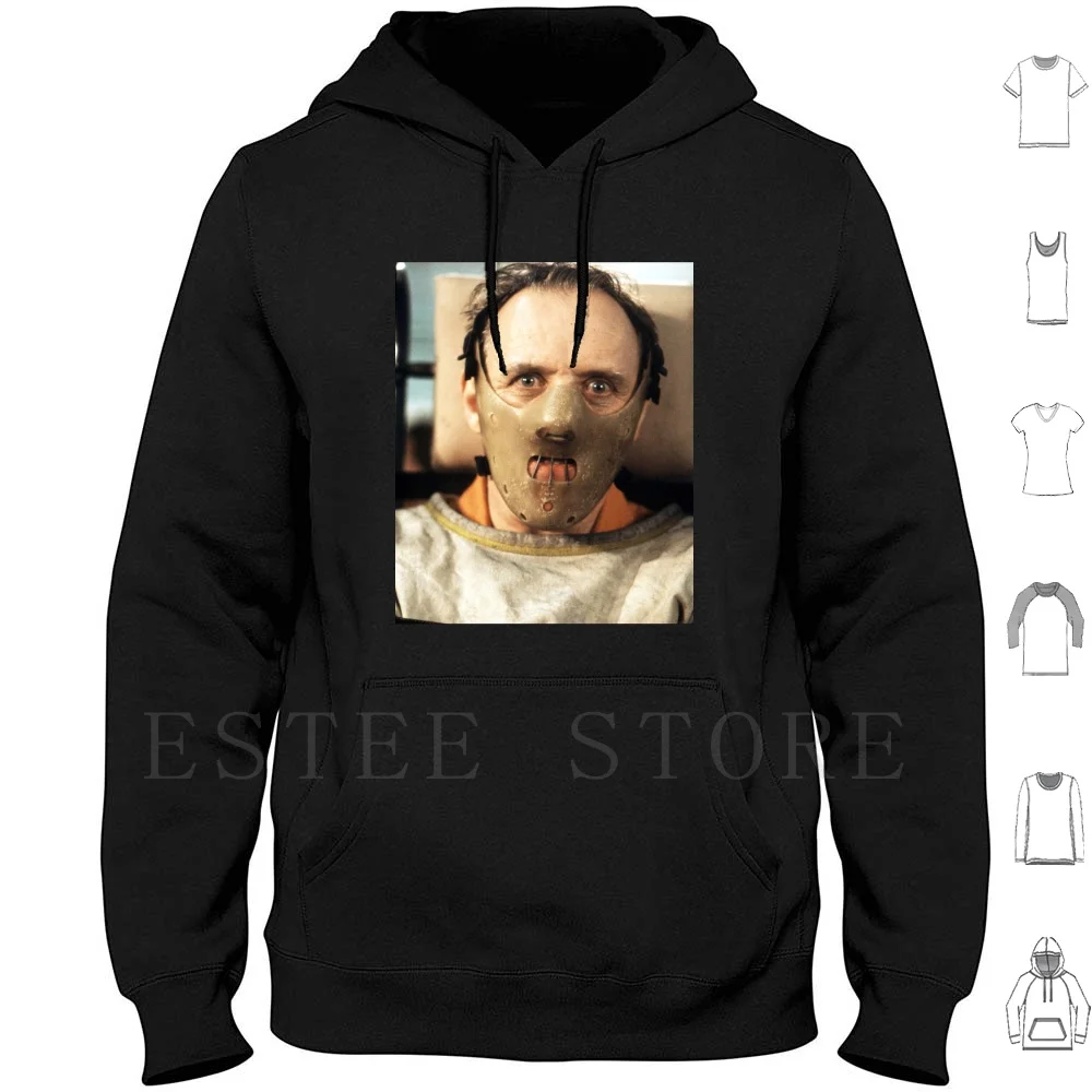 Hannibal Hoodie Long Sleeve Hannibal Lecter Cannibal Murderer Anthony ...